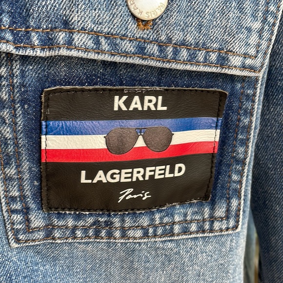 Karl Lagerfeld | Jackets & Coats | Nwt Karl Lagerfeld Jean Jacket ...